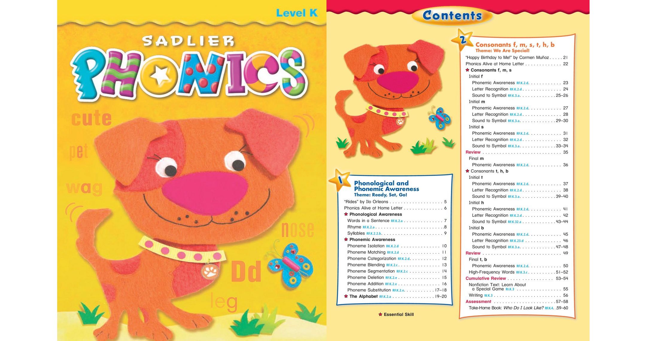 Sadlier Phonics, Level K, Kindergarten Student Edition