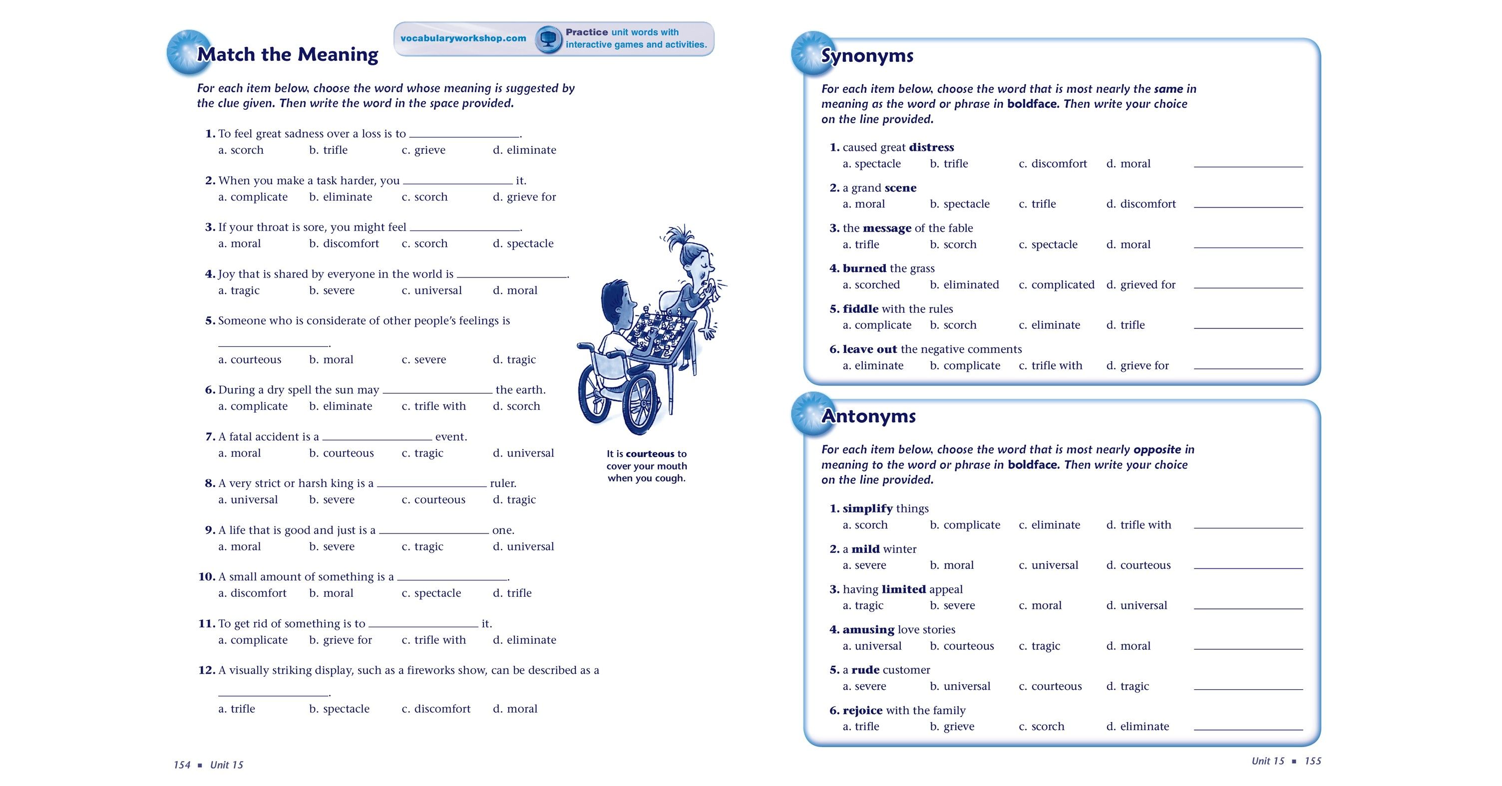 Vocabulary Workshop Enriched Edition Grade 5 Student Edition