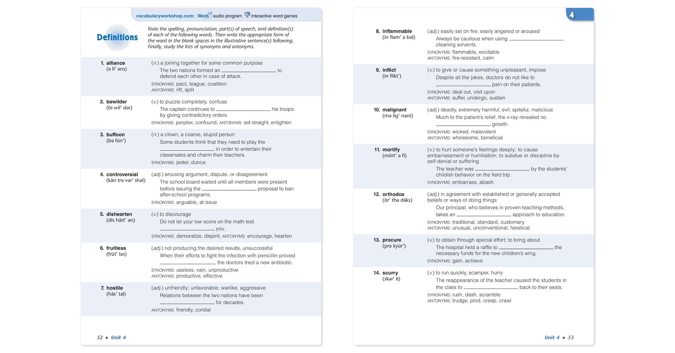 Vocabulary Workshop Enriched Edition Level B Grade 7 Student Edition