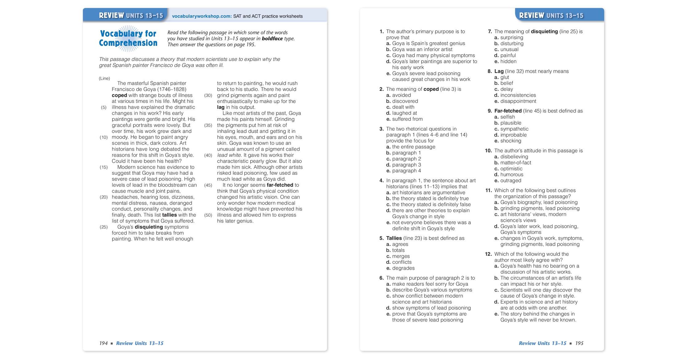Vocabulary Workshop Enriched Edition, Level A (Grade 6), Student Edition