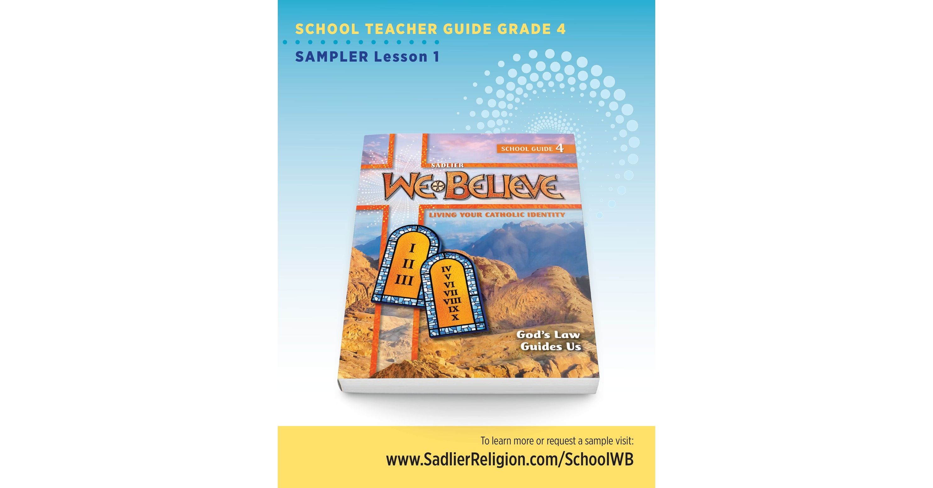 We Believe - Living Your Catholic Identity, Teacher Guide, Grade 4 Sampler