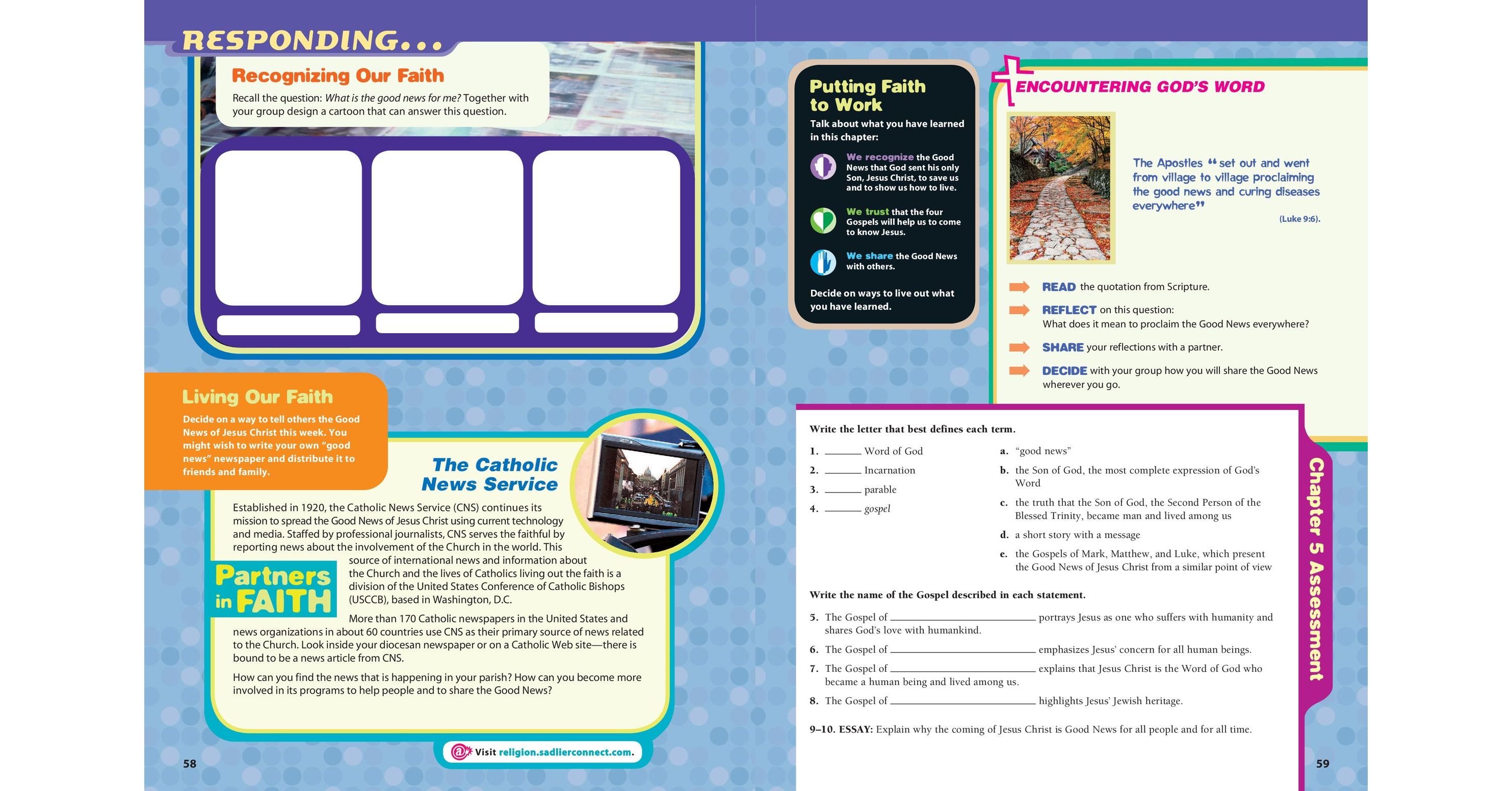 Sadlier | We Live Our Faith | Volume 1 | Grade 7